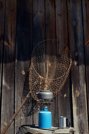 Boiling Water Hiking Kettle Outdoor Cooking Editorial Stock Photo ...