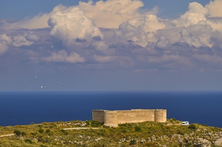 Aptera Fortress Koule Fortress Overview Turkish Editorial Stock Photo ...