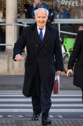 Sir Frederick Barclay Arrives Royal Courts Editorial Stock Photo ...
