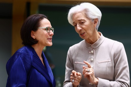 Luxembourgs Finance Minister Yuriko Backes L Editorial Stock Photo ...