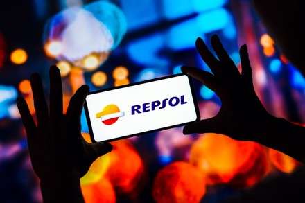 This Photo Illustration Repsol Sa Logo Editorial Stock Photo - Stock ...