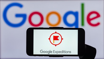 This Photo Illustration Logo Google Expeditions Editorial Stock Photo ...