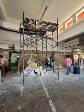 Beautification Work Progress Pune Railway Station Editorial Stock Photo ...