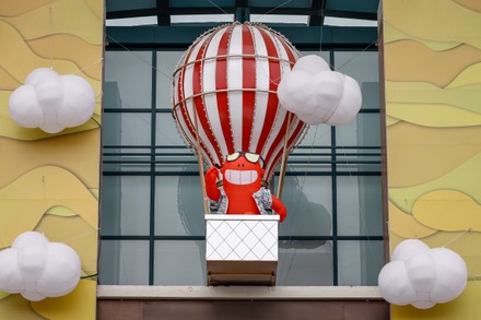 Hotair Balloon Installation Displayed Shopping Mall Editorial Stock ...