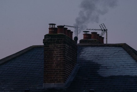 Residential Chimney Stack Wimbledon South West Editorial Stock Photo ...