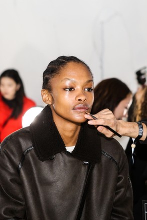 Model Adele Backstage Befor Brandon Maxwell Editorial Stock Photo ...