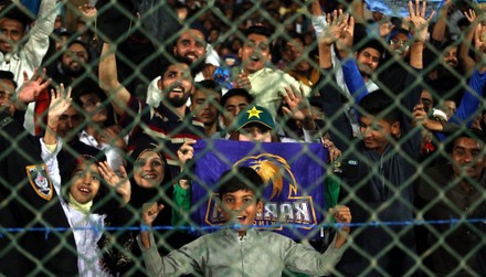 Pakistani Spectators Watch Pakistan Super League Editorial Stock Photo ...