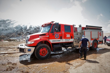 Firefighters Work On Fire Cerro Largest Editorial Stock Photo - Stock ...