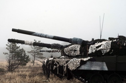 Danish Army Battle Tanks Leopard 2a7 Editorial Stock Photo - Stock ...