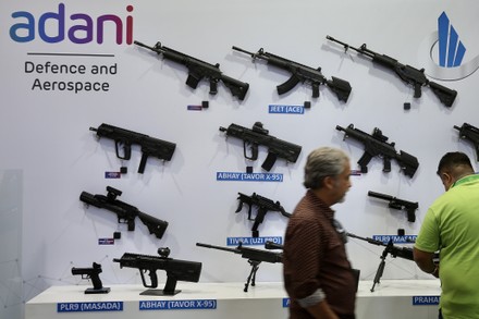 Visitors Get Information Adani Defense Aerospace Editorial Stock Photo ...
