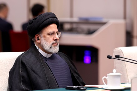 Iranian President Ebrahim Raisi Meets Chairman Editorial Stock Photo ...
