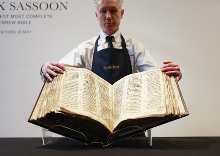 Codex Sassoon Hebrew Bible On Display Editorial Stock Photo - Stock ...