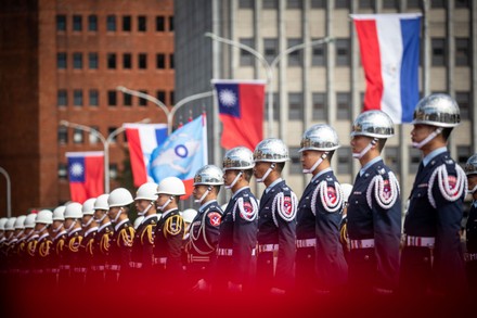 Taiwanese Honor Guard Stands Attention Ahead Editorial Stock Photo ...