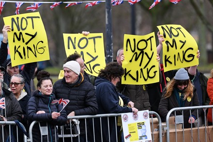Not My King Protesters Ahead King Editorial Stock Photo - Stock Image ...
