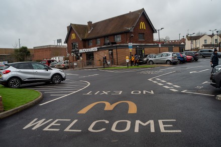 Mcdonalds Drive Thru Chalvey Slough Berkshire Editorial Stock Photo ...