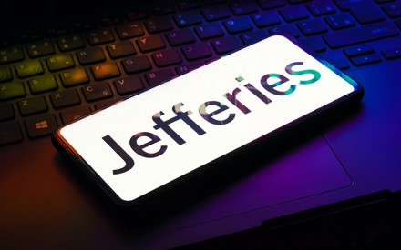 This Photo Illustration Jefferies Group Logo Editorial Stock Photo ...