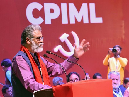 Cpiml National Secretary Dipankar Bhattacharya Addressing Editorial ...