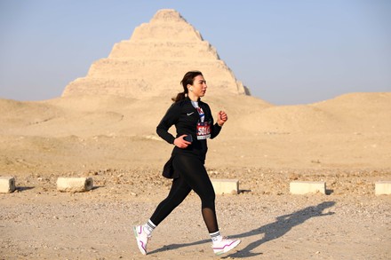 Runner Participates Saqqara Pyramid Race Saqqara Editorial Stock Photo ...