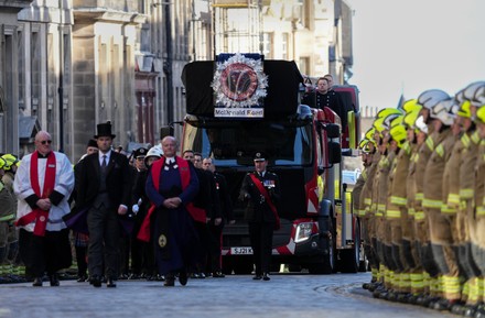 Scottish Fire Rescue Service Firefighters Stand Editorial Stock Photo ...