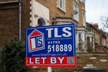 Let By Sign Outside House Slough Editorial Stock Photo - Stock Image ...