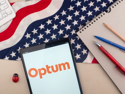 This Photo Illustration Optum Inc Logo Editorial Stock Photo - Stock ...