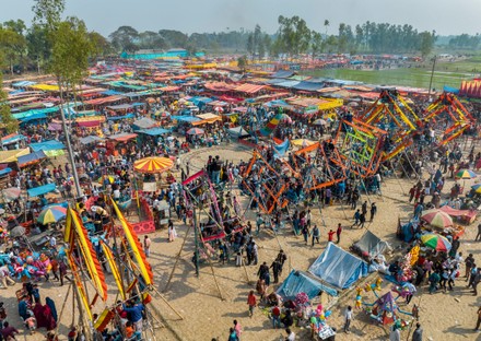 Colourful Canopies Stools Fair Look Like Editorial Stock Photo - Stock ...