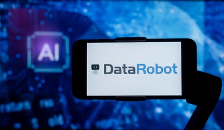 This Photo Illustration Logo Datarobot Seen Editorial Stock Photo ...