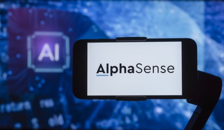 This Photo Illustration Logo Alphasense Seen Editorial Stock Photo ...