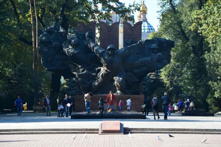 Memorial Panfilov Park Alamty 28 Soldiers Editorial Stock Photo - Stock ...