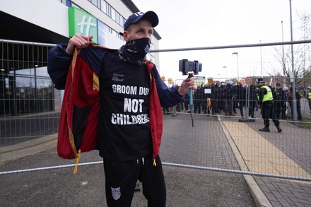 Manvers Uk Far Right Protester Stands Editorial Stock Photo - Stock ...