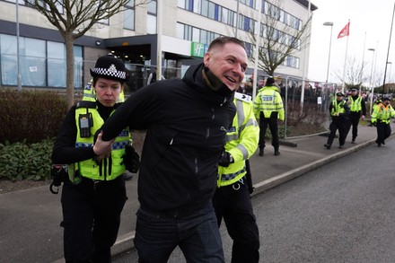 Manvers Uk Protester Arrested By Police Editorial Stock Photo - Stock ...