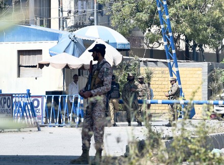 Police Building Seen Following Attack Karachi Editorial Stock Photo ...