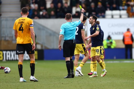 Referee Ollie Yates Shows Yellow Card Editorial Stock Photo - Stock ...