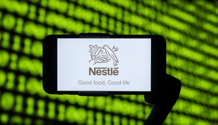 This Photo Illustration Logo Nestle Seen Editorial Stock Photo - Stock ...