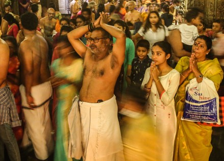 Hindu Devotees Offer Prayers During Maha Editorial Stock Photo - Stock ...