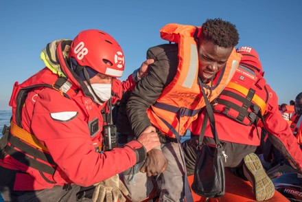 Italian Police Surround Rescue Ship Aita Editorial Stock Photo - Stock ...