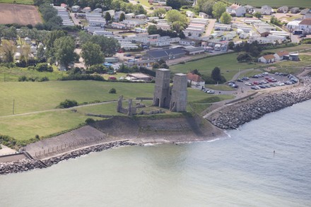 Reculver Towers Kent Famous Site Where Editorial Stock Photo - Stock ...