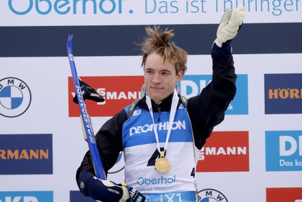 Gold Medalist Sebastian Samuelsson Sweden Celebrates Editorial Stock ...