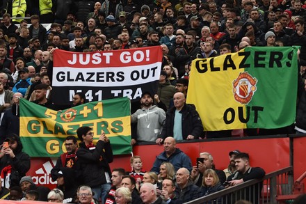 Manchester United Supporters Ahead English Premier Editorial Stock ...