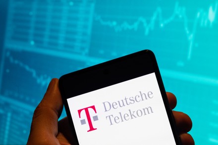 This Photo Illustration German Telecommunications Company Editorial ...