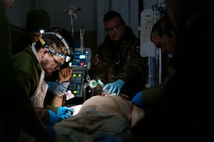 Ukrainian Soldier Received Medical Treatment After Editorial Stock ...