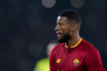 Georginio Wijnaldum Roma Looks On During Editorial Stock Photo - Stock ...