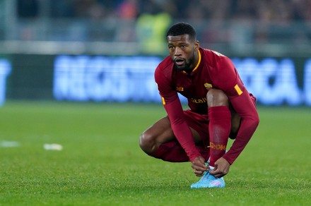 Georginio Wijnaldum Roma Looks On During Editorial Stock Photo - Stock ...