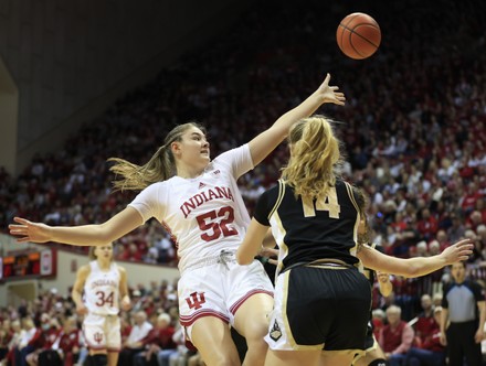 Indiana Hoosiers Forward Lilly Meister 52 Editorial Stock Photo - Stock ...