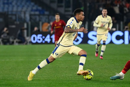 Cyril Ngonge Hellas Verona During Italian Editorial Stock Photo - Stock ...