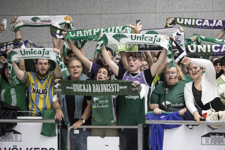 Unicaja Malaga Fans Celebrate Copa Del Editorial Stock Photo - Stock ...