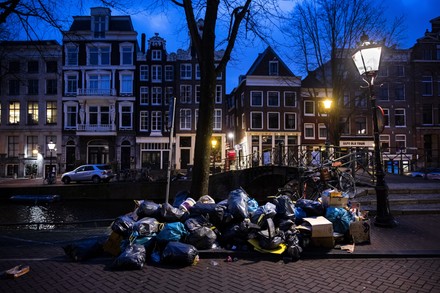 Amsterdam Waste On Streets Center Amsterdam Editorial Stock Photo ...