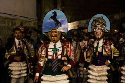 During Entroido Festivities Carnival Galicia Called Editorial Stock ...