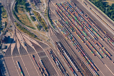 Aerial View Maschen Marshalling Yard Freight Editorial Stock Photo ...