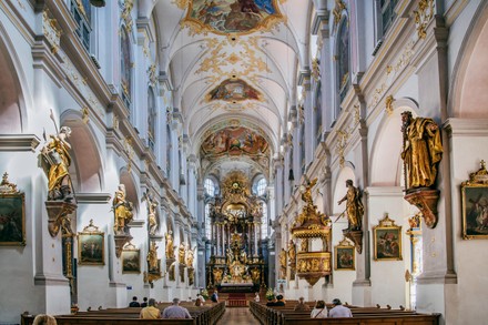 Interior Asamkirche Sendlinger Strasse Munich Upper Editorial Stock ...